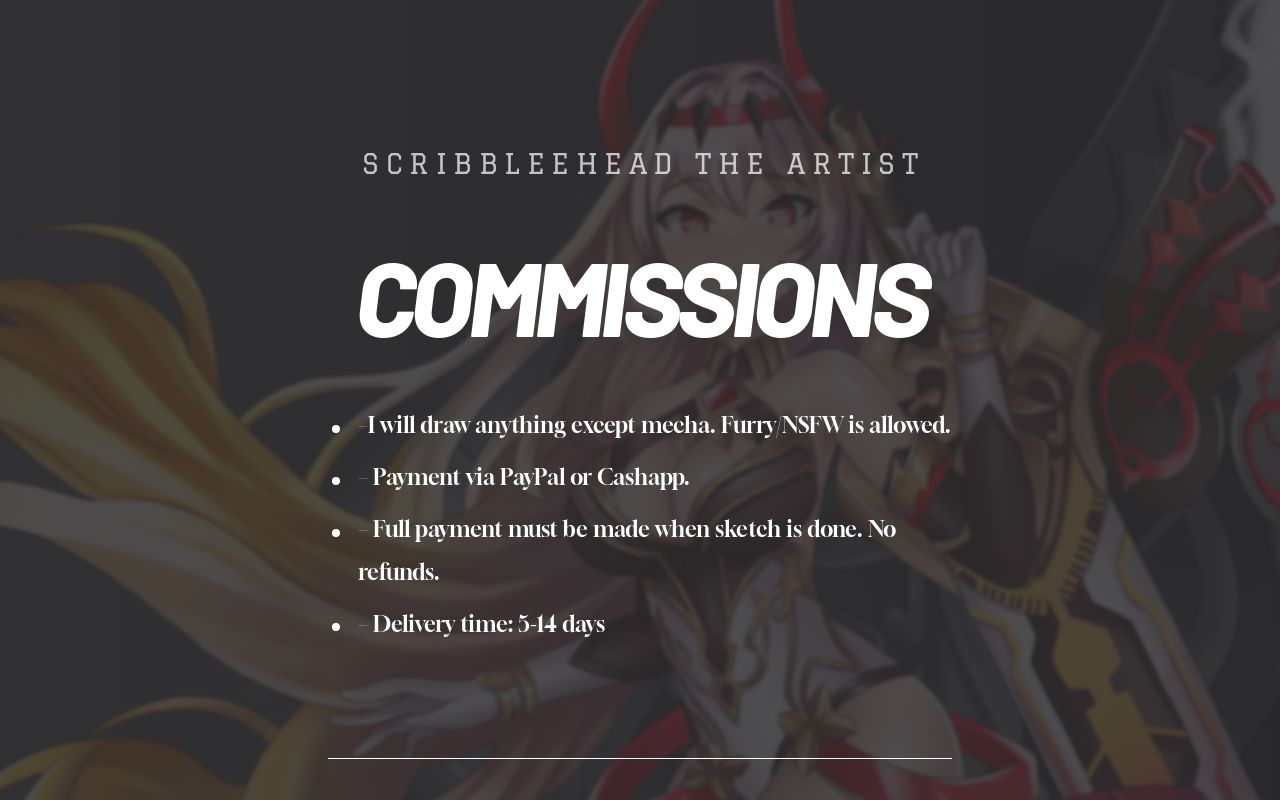 Scribbleehead's Commissions